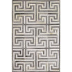 Madisons Gray and White Cowhide Rug - Patchwork Maze Pattern – Posh Rug