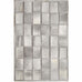 Madisons Multi-Tone Grey Patchwork Brick Pattern Cowhide Area Rug ...