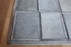 Madisons Multi-Tone Grey Patchwork Brick Pattern Cowhide Area Rug ...