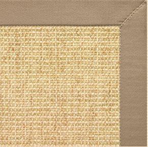 Sand Sisal Rug with Pistachio Cotton Border – Posh Rug